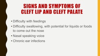Cleft lip and cleft palate ppt | PPTX