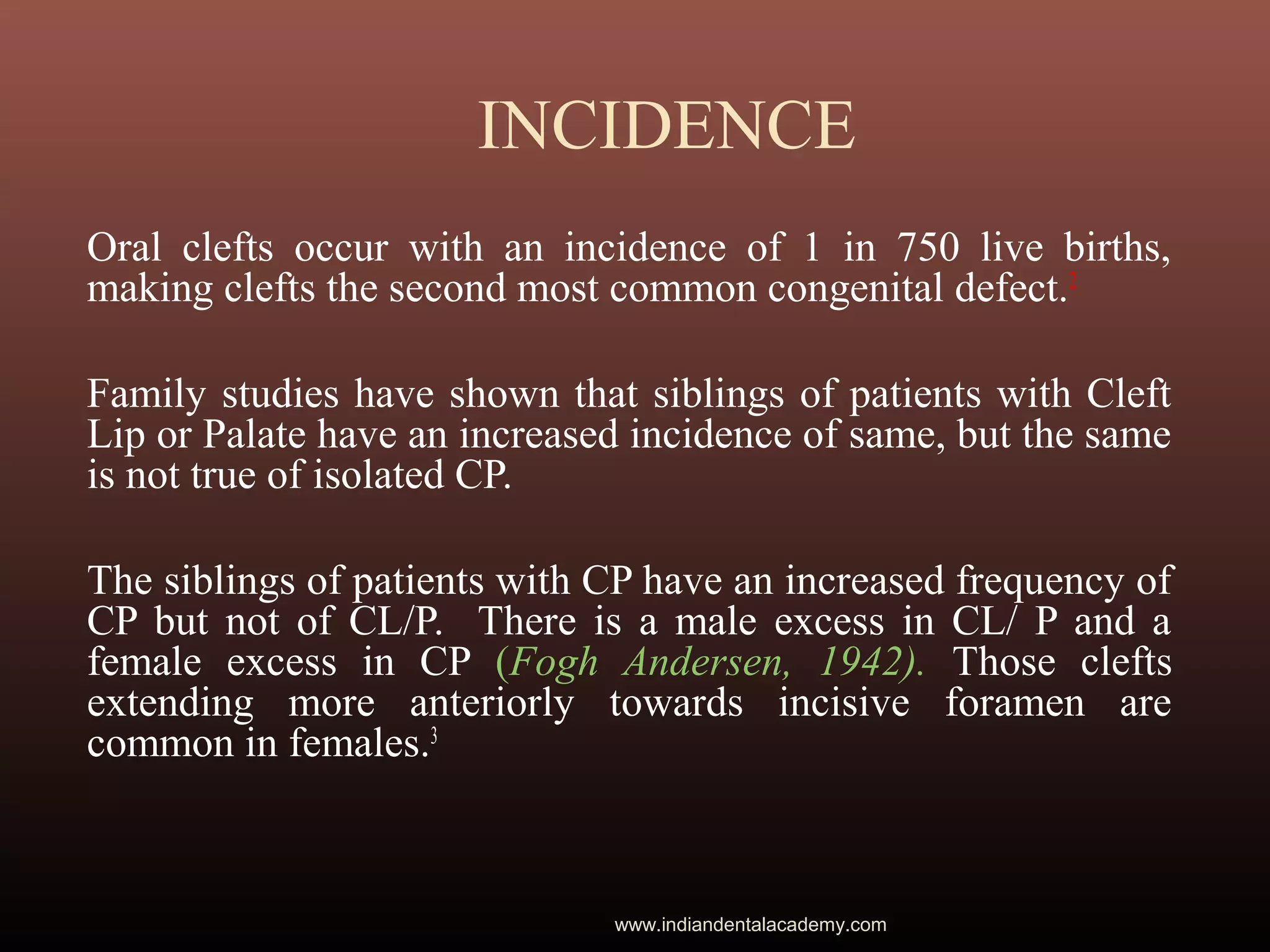 Cleft lip and palate/prosthodontic courses | PPT