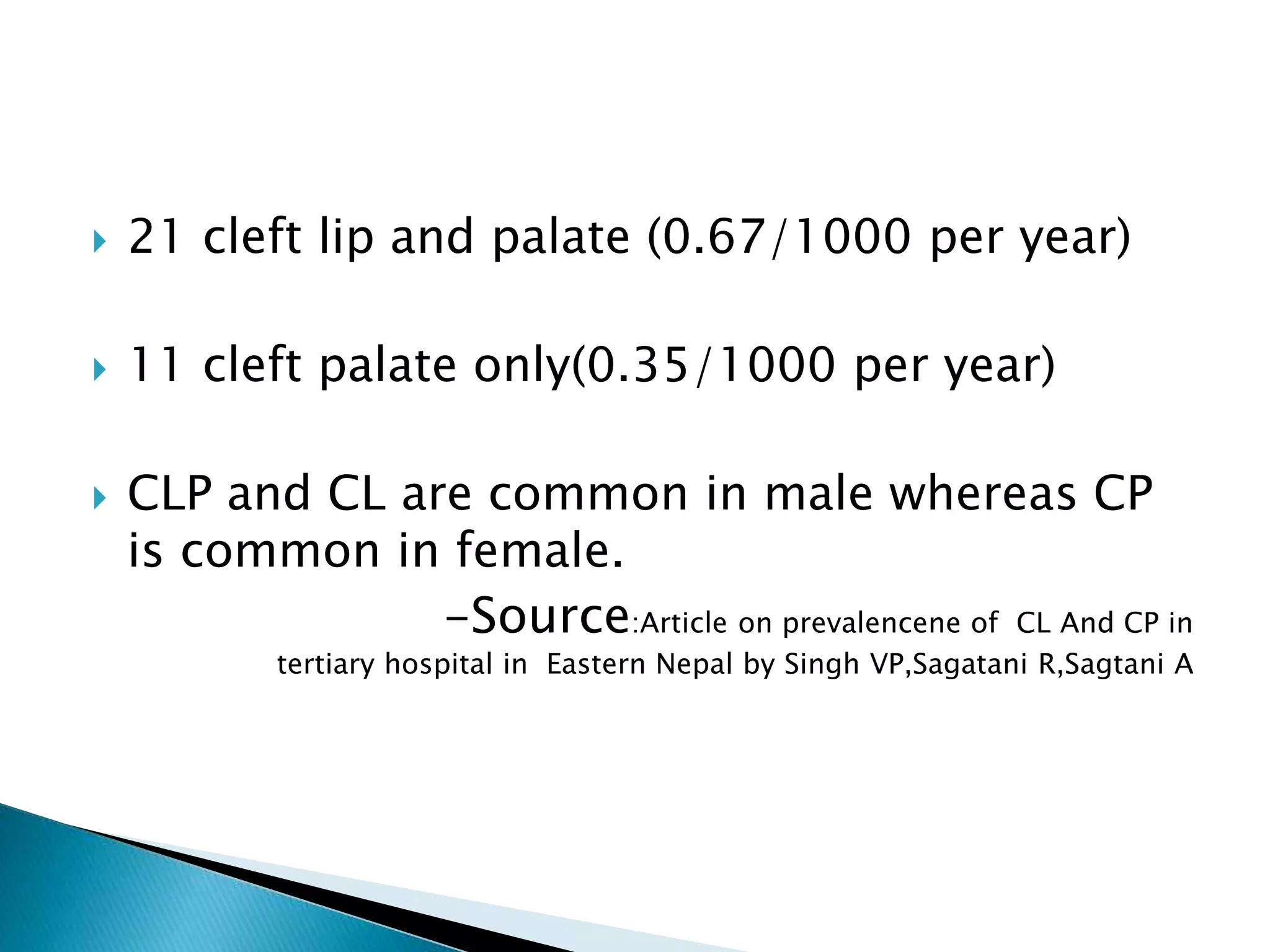 Cleft lip and palate | PPTX