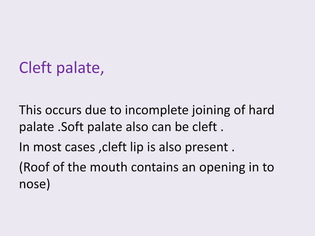 Cleft lip and palate | PPTX