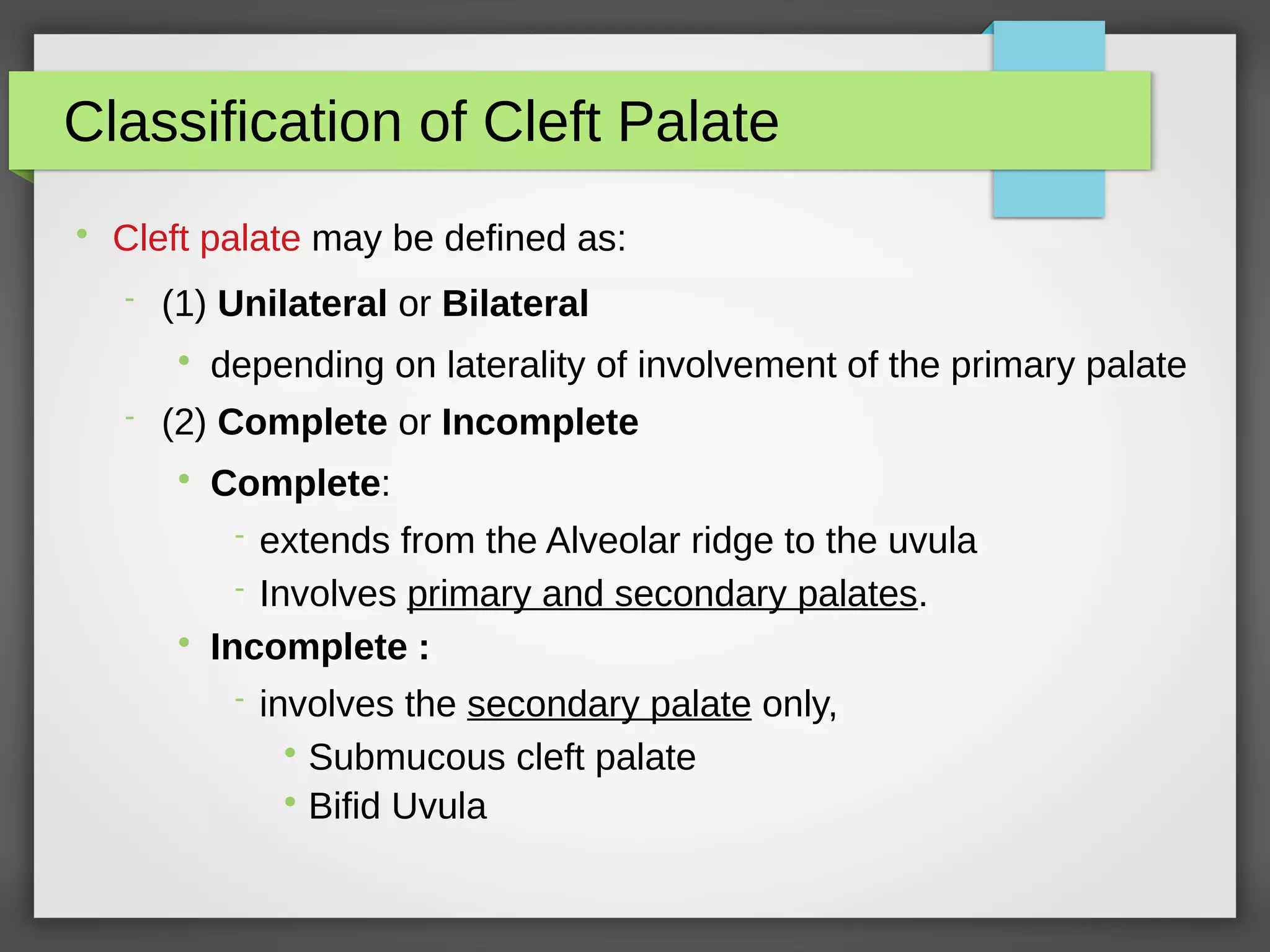 Cleft Lip and Palate | PDF