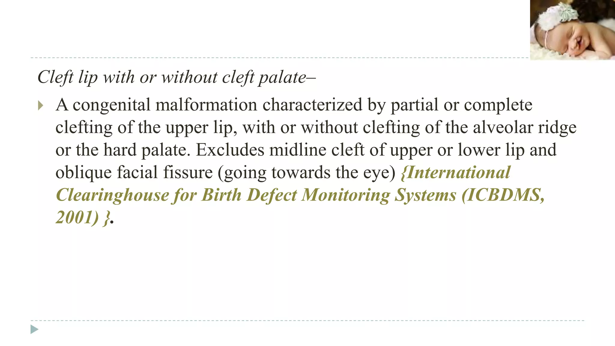 Cleft lip and palate | PPTX