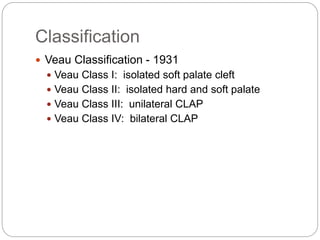 Cleft lip and palate ----- | PPTX
