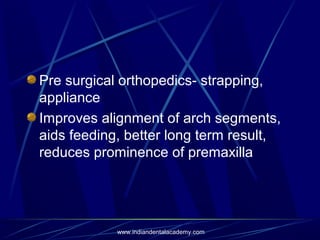 Cleft lip and palate management /certified fixed orthodontic courses by ...