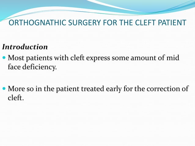 CLEFT LIP AND PALATE craniofacial anomalies | PPT