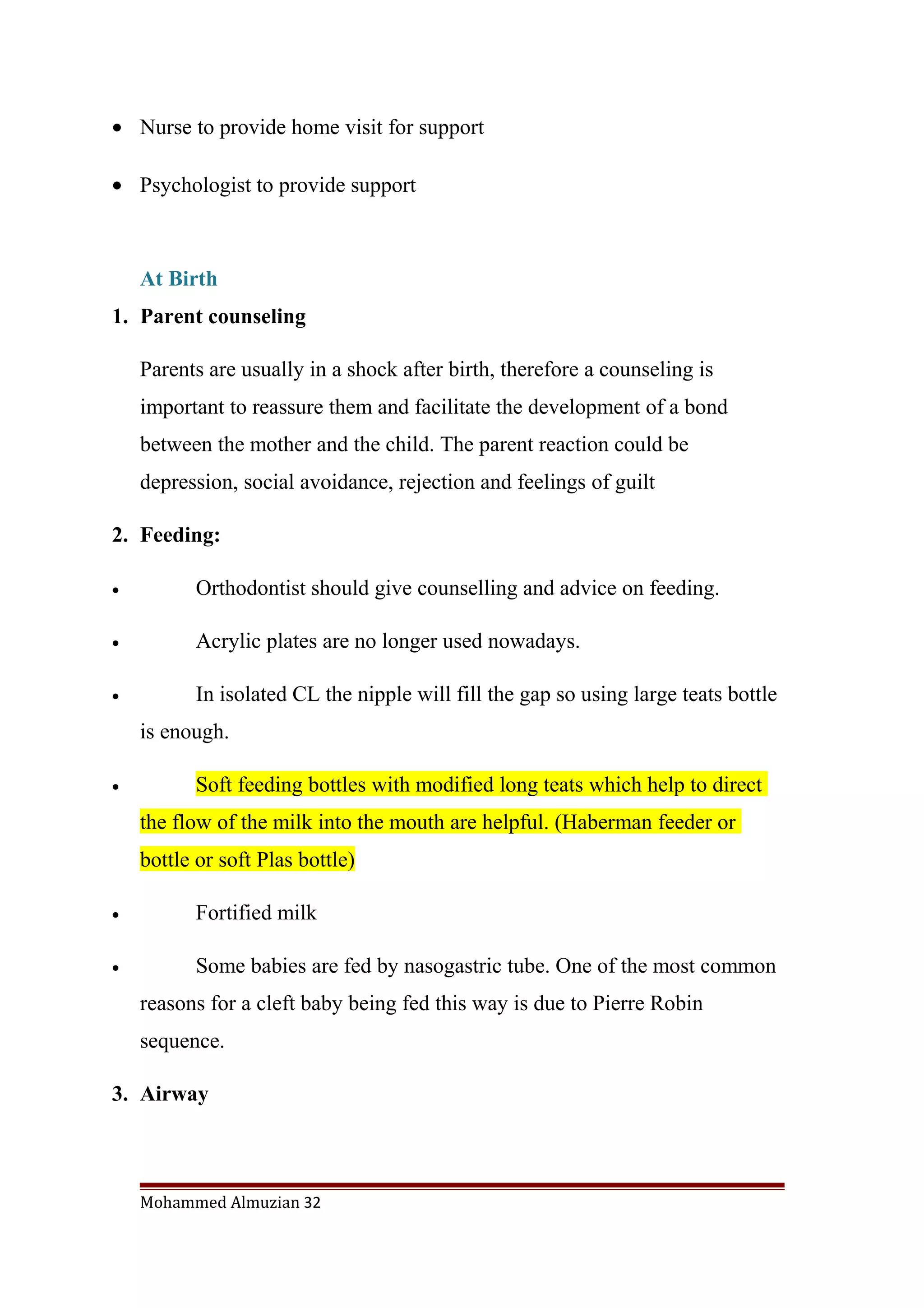 Cleft lip and palate / for orthodontists by Almuzian | DOC