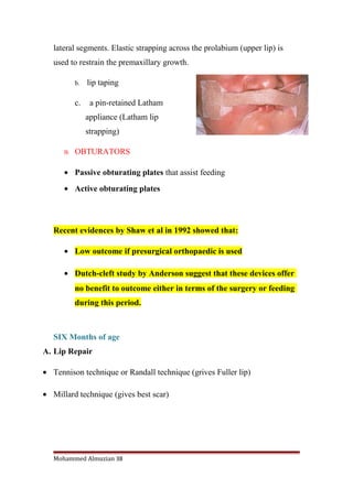 Cleft lip and palate for orthodontist by Almuzian | DOC