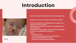 Cleft Lip and Palate: From Diagnosis to Multidisciplinary Management | PDF