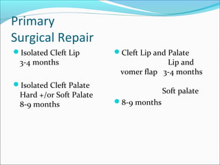 Cleft lip and palate ppt | PPT