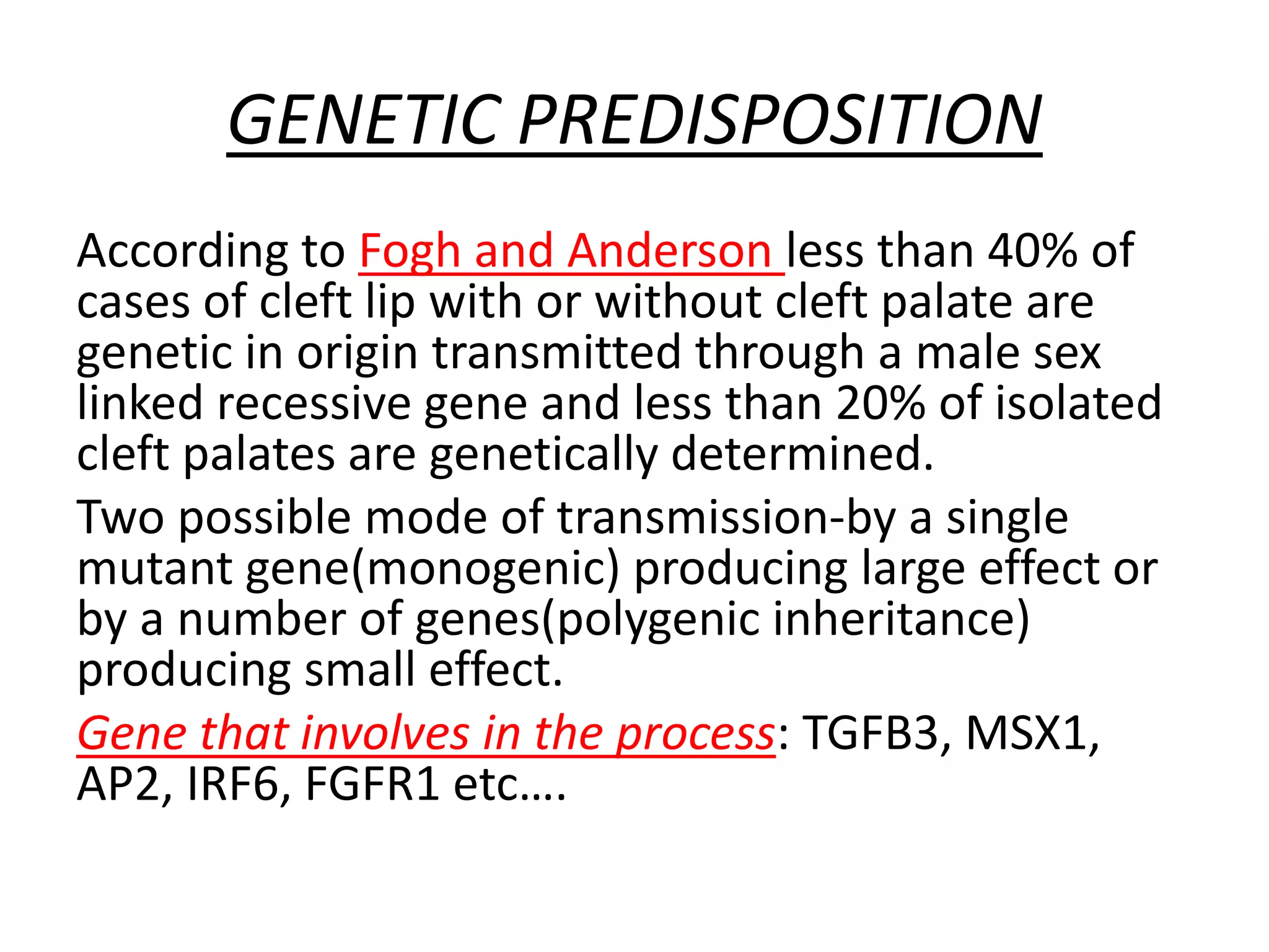 Cleft lip & cleft palate | PPTX