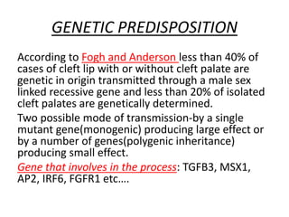 Cleft lip & cleft palate | PPTX