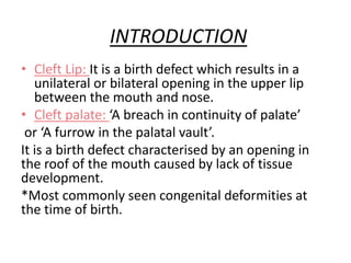 Cleft lip & cleft palate | PPT