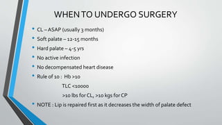 Anesthetic Management for Cleft Lip & Palate | PPTX
