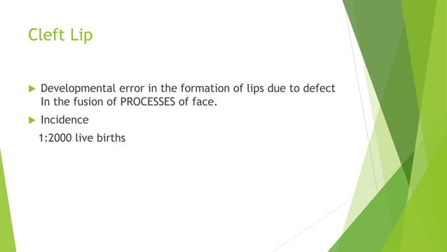 Cleft lip, Cleft palate & Spina bifida | PPTX