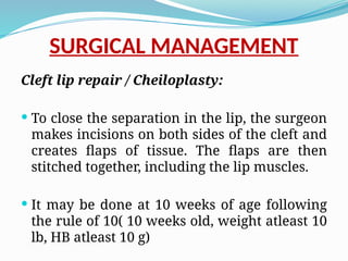 cleft lip n.pptx genetic disorders cleft lip | PPTX