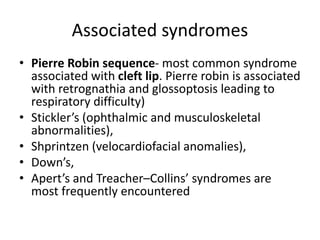cleft lip n palate.pptx | Ear, Nose and Throat Conditions | Diseases ...
