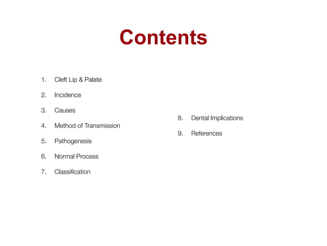 Cleft lip & Cleft palate | PDF
