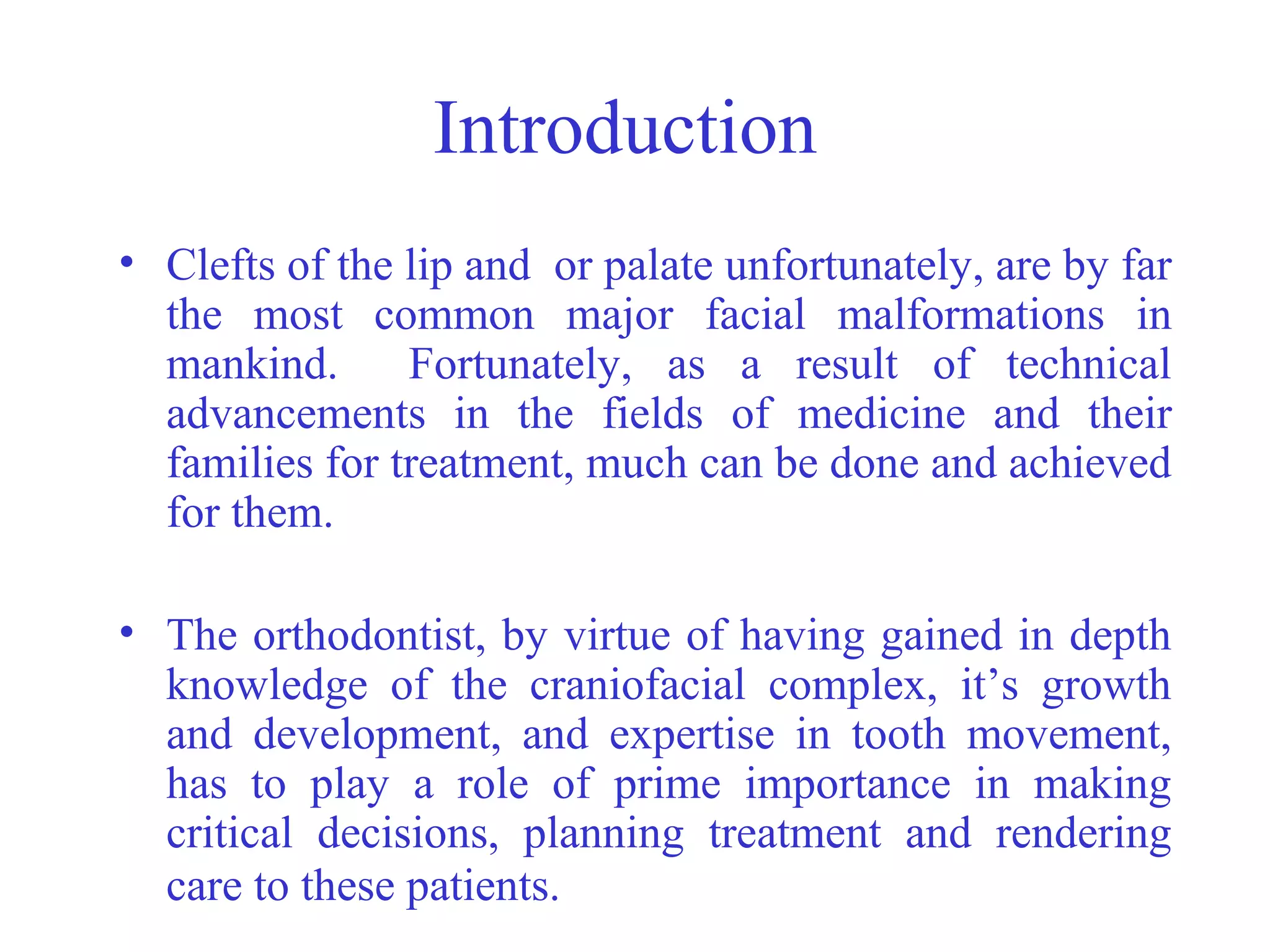 Cleft lip & palate management in orthodontics | PPT