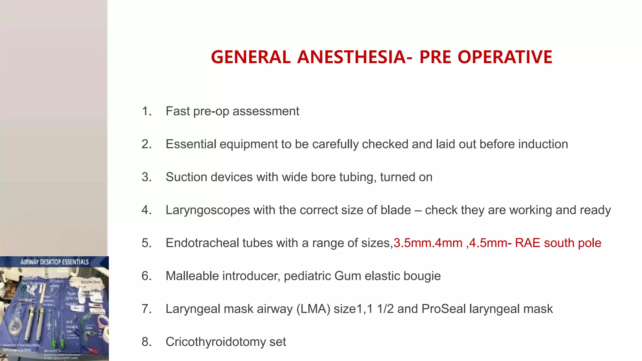 ANESTHESIA MANAGEMENT OF CLEFT LIP & PALATE | PPTX