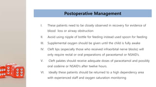 ANESTHESIA MANAGEMENT OF CLEFT LIP & PALATE | PPTX