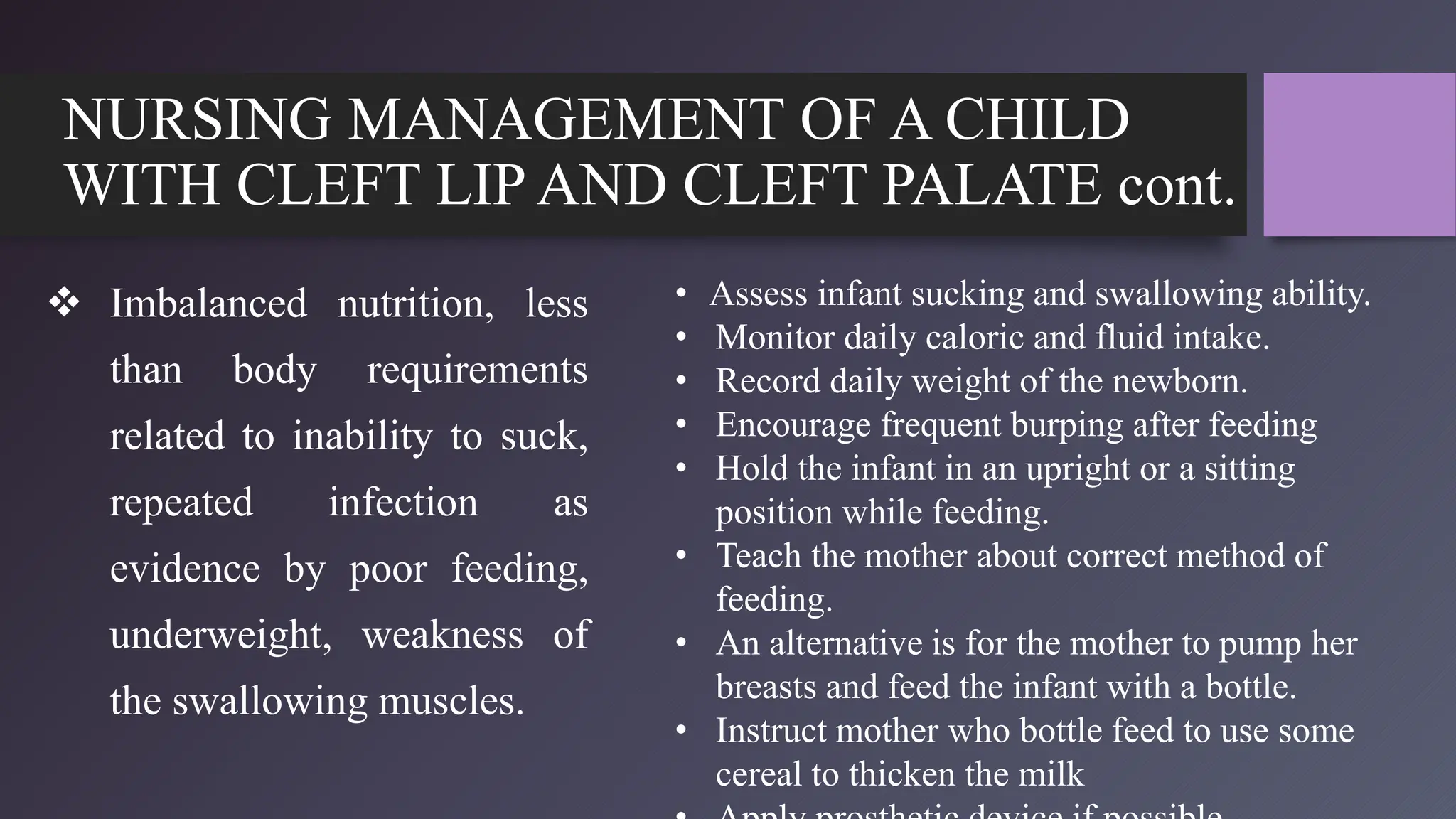 Presentation on Cleft Lip and Cleft Palate | PPTX