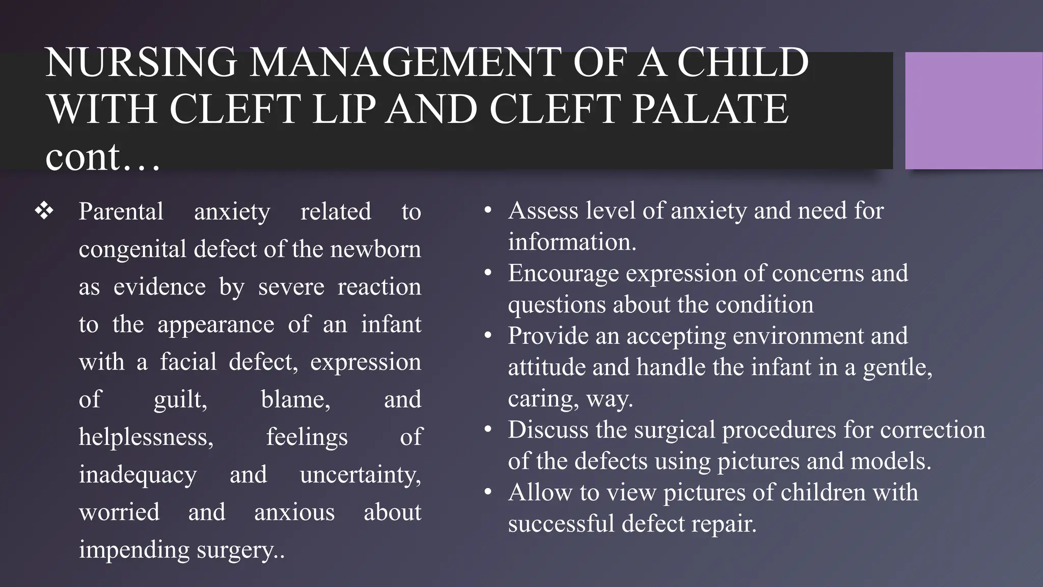 Presentation on Cleft Lip and Cleft Palate | PPTX