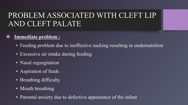 Presentation on Cleft Lip and Cleft Palate | PPTX | Pregnancy | Reproductive Health
