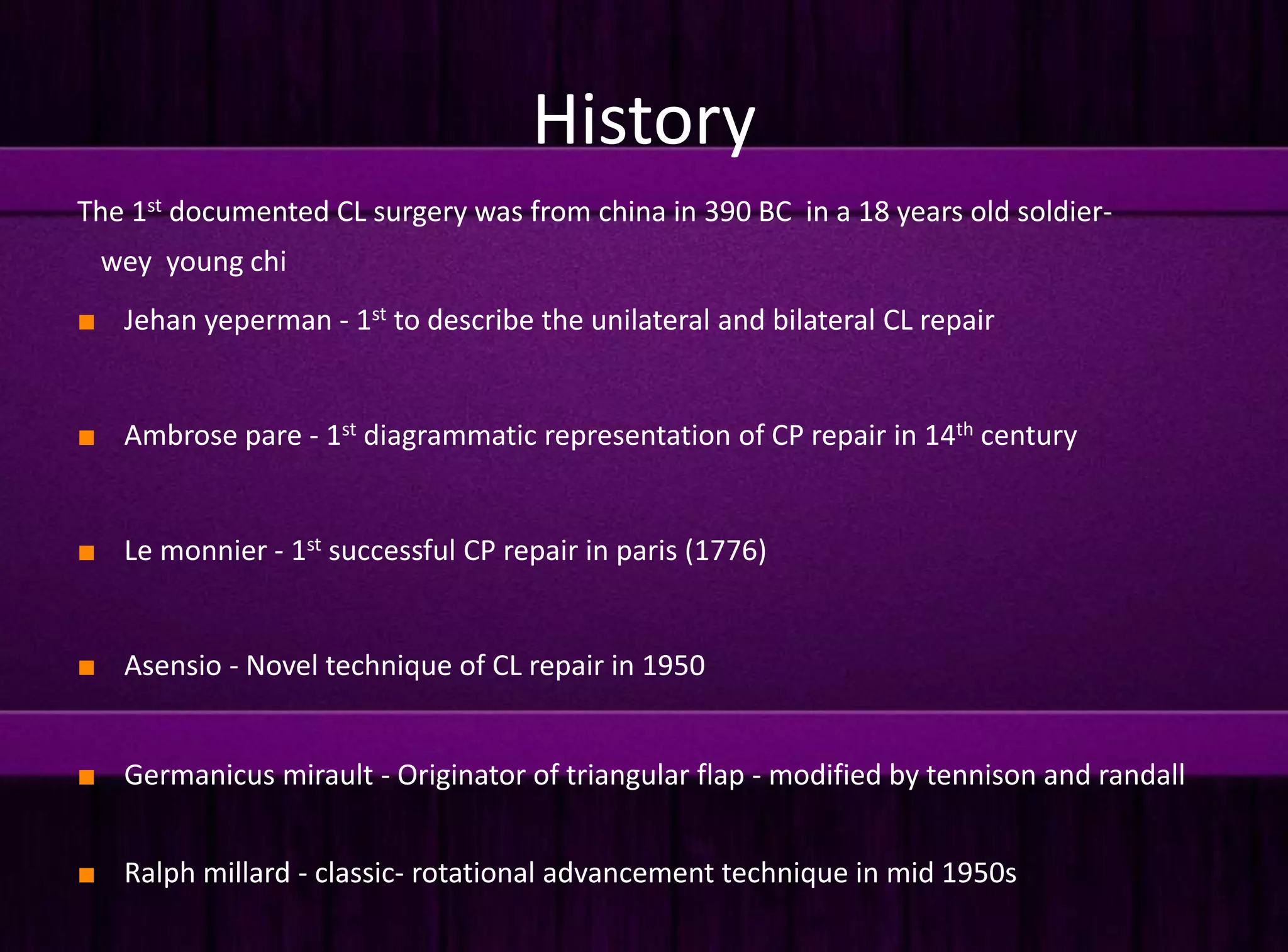 Cleft lip repair | PPTX