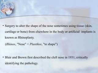 CLEFT NOSE CLEFT NOSE RHINOPLASTY v.pptx