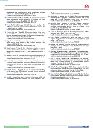 orthodontist role in cleft palate management | PDF