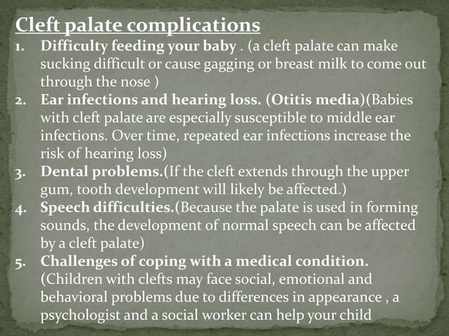 Cleft palate dental oral pathology | PPTX | Dental Health | Diseases ...
