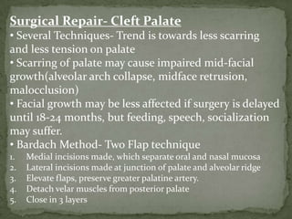 Cleft palate dental oral pathology | PPTX