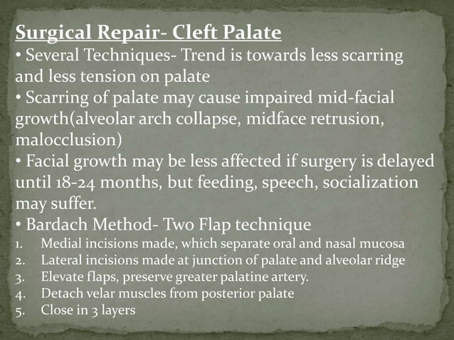 Cleft palate dental oral pathology | PPTX | Dental Health | Diseases ...