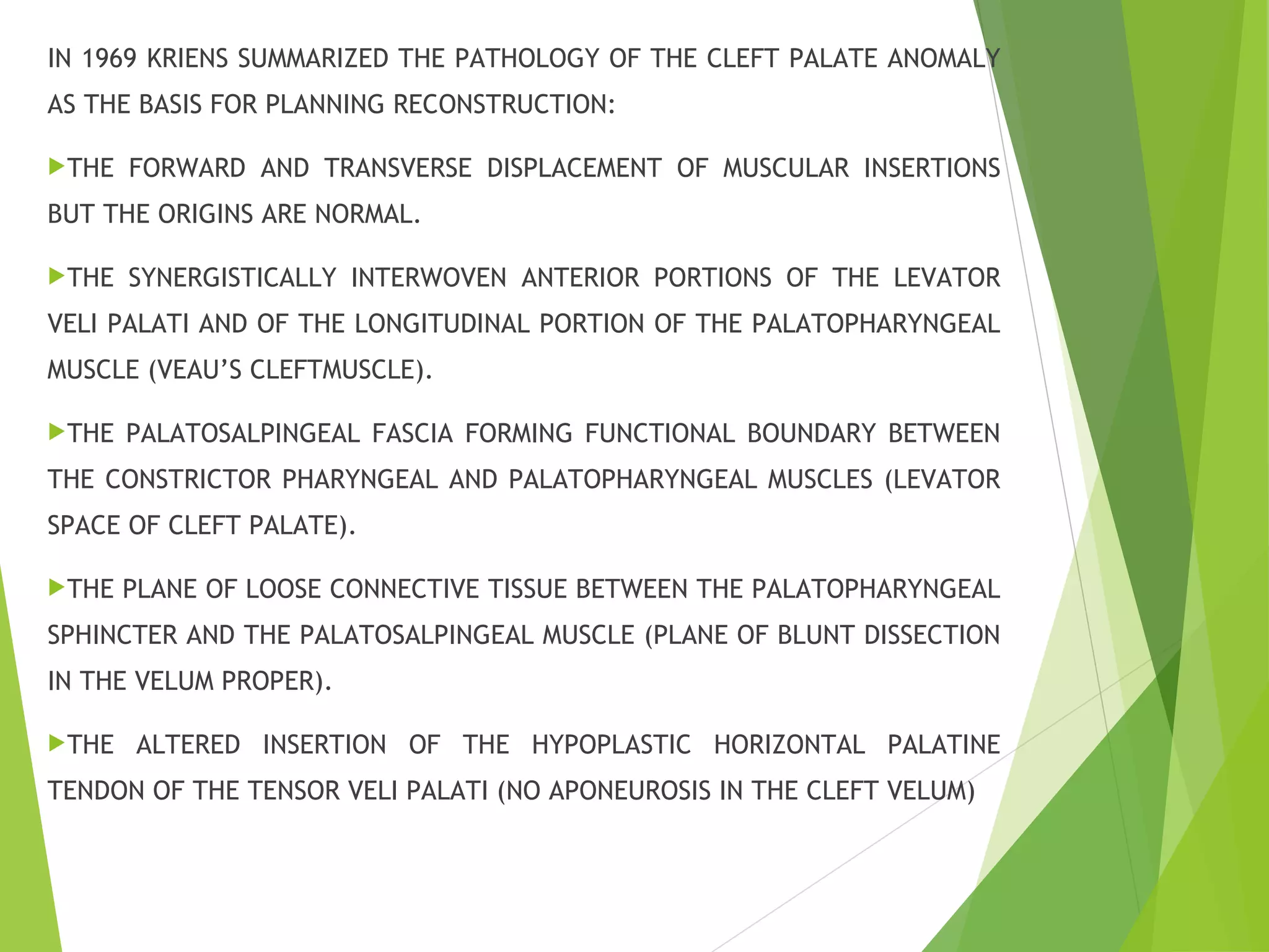 Surgical treatments in Cleft palate | PPT