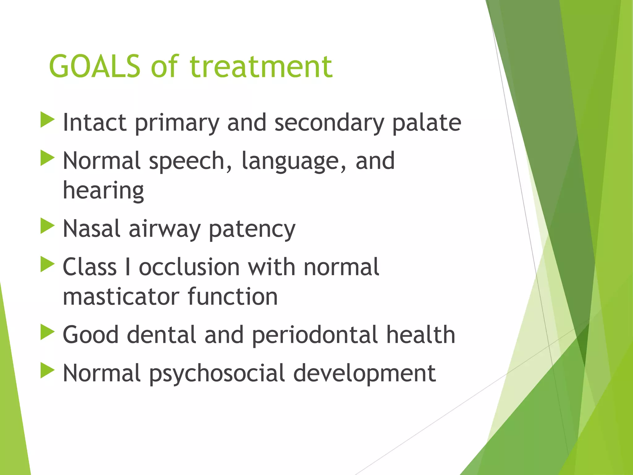 Surgical treatments in Cleft palate | PPT