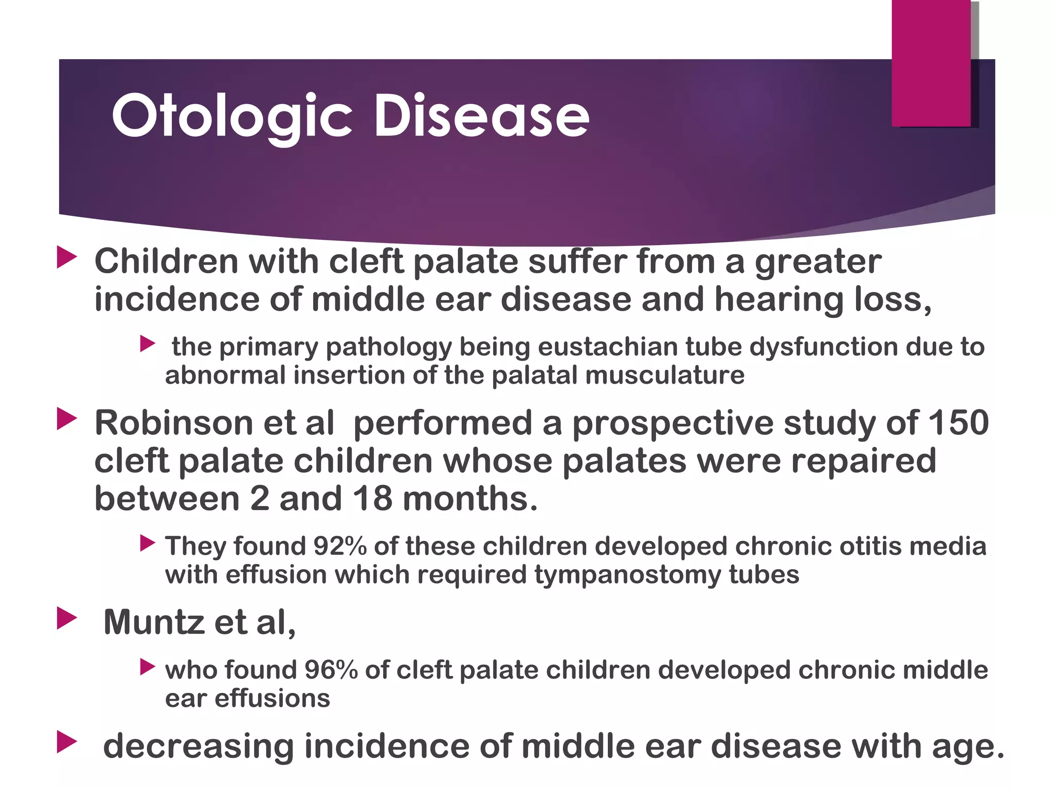 Cleft palate Lecture notes ppt | PPT