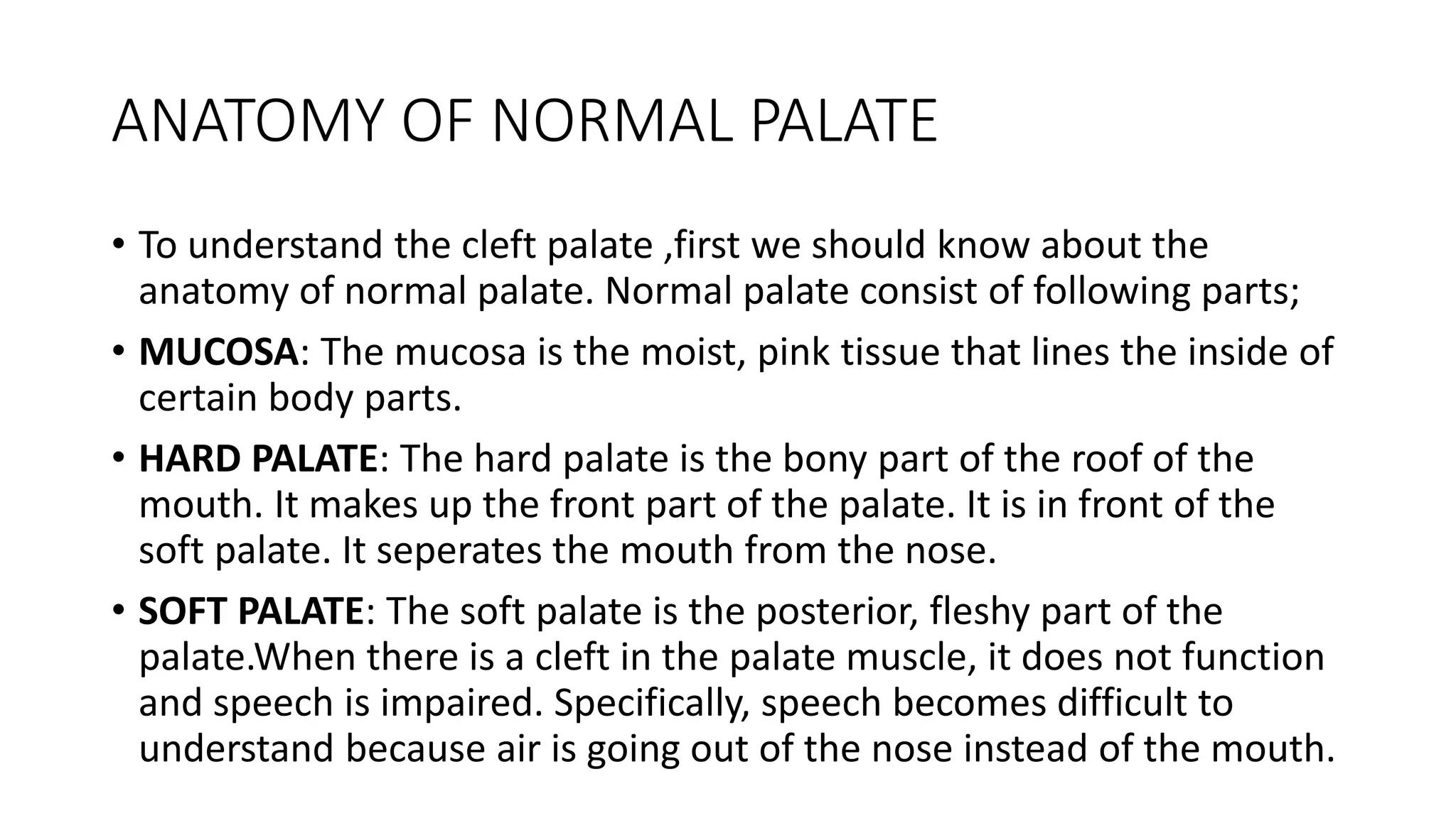 Cleft palate | PPTX