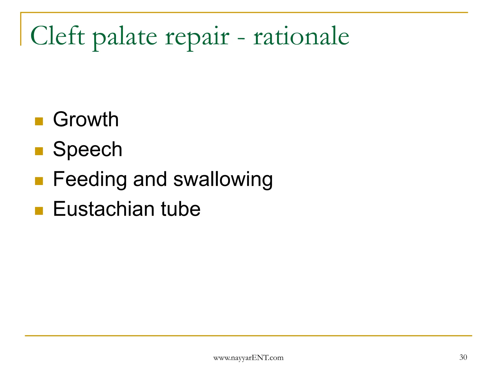 Cleft Palate Lip Bifid uvula submucosal cleft modified by Dr Nayyar.ppt