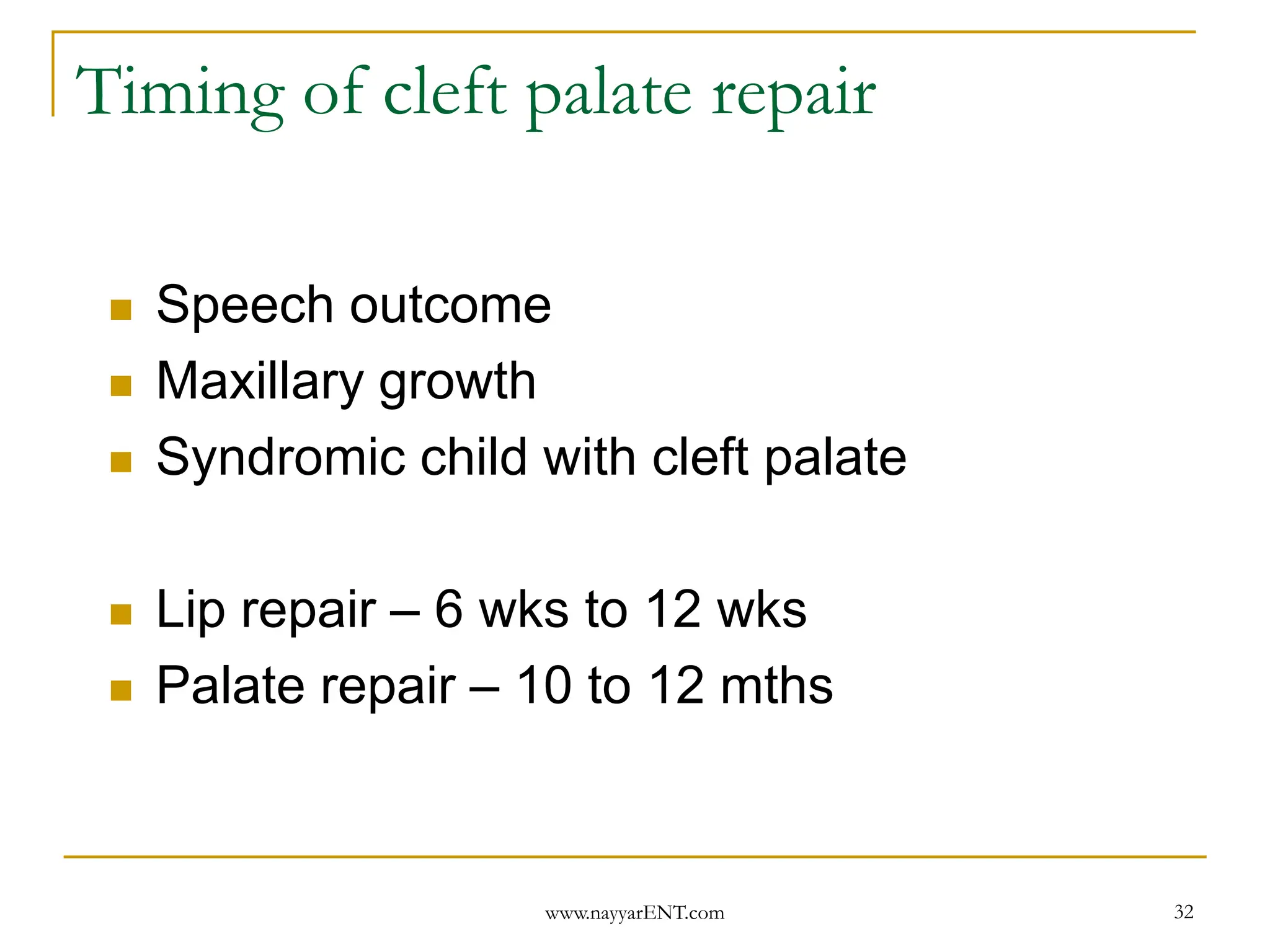 Cleft Palate Lip Bifid uvula submucosal cleft modified by Dr Nayyar.ppt