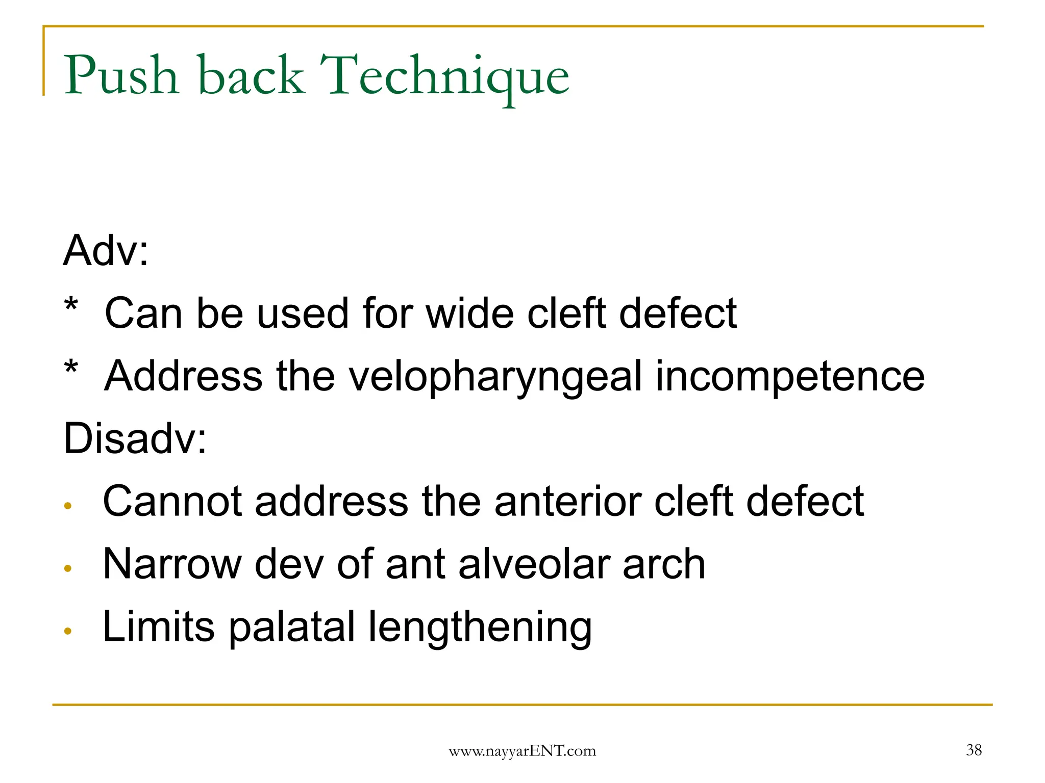 Cleft Palate Lip Bifid uvula submucosal cleft modified by Dr Nayyar.ppt