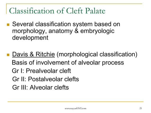 Cleft Palate Lip Bifid uvula submucosal cleft modified by Dr Nayyar.ppt ...