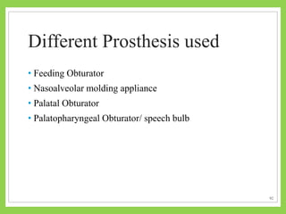 cleft lip and Cleft Palate Rehabilitation | PPTX