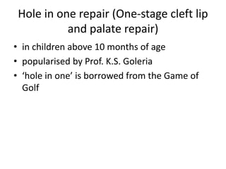 Cleft palate repair | PPTX