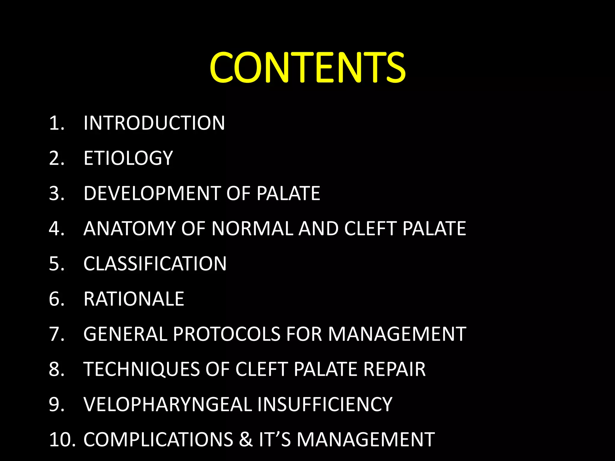 Cleft Palate & It's Management | PPTX