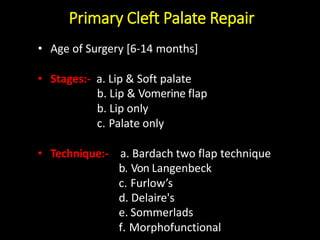 Cleft Palate & It's Management | PPTX