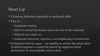 CLEFT POST SURGICAL COMPLICATIONS.pptx.... | PPTX