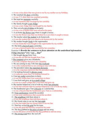 CLEFT SENTENCE.docx | Sports