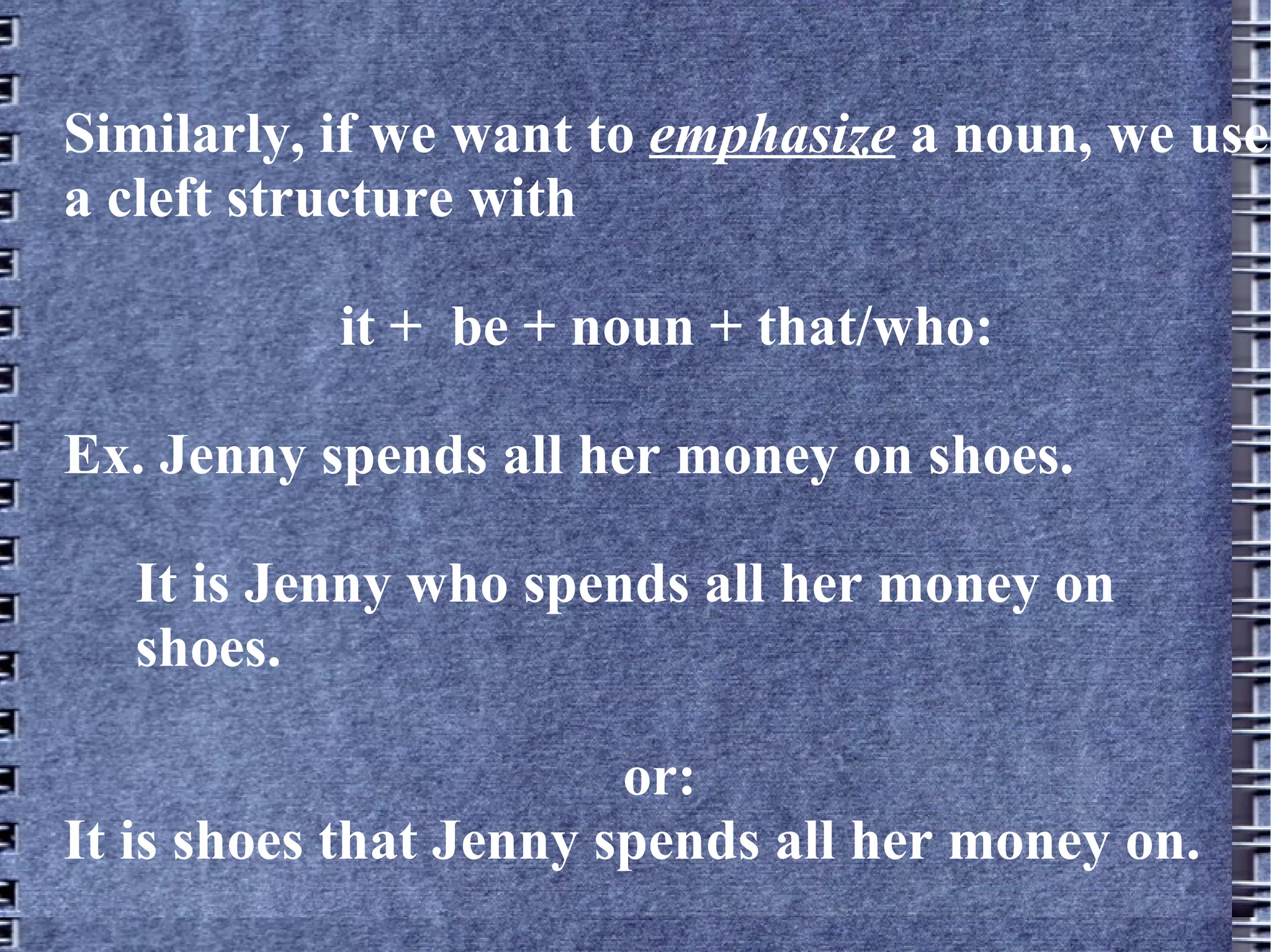 Cleft Sentences | PPT