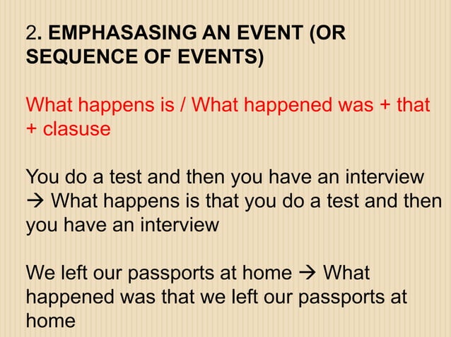 Cleft sentences | PPT