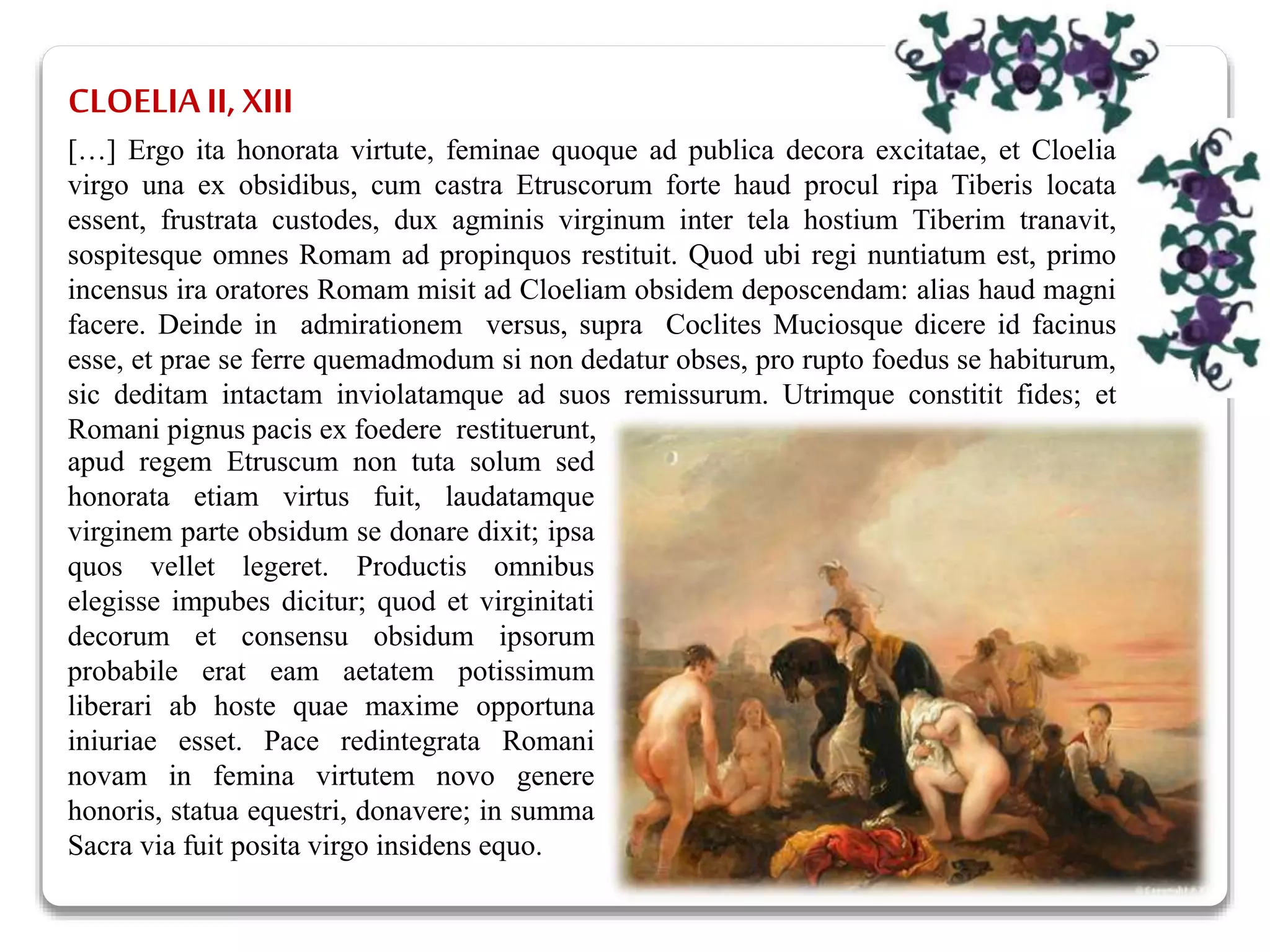 Tito Livio - Clelia | PPTX